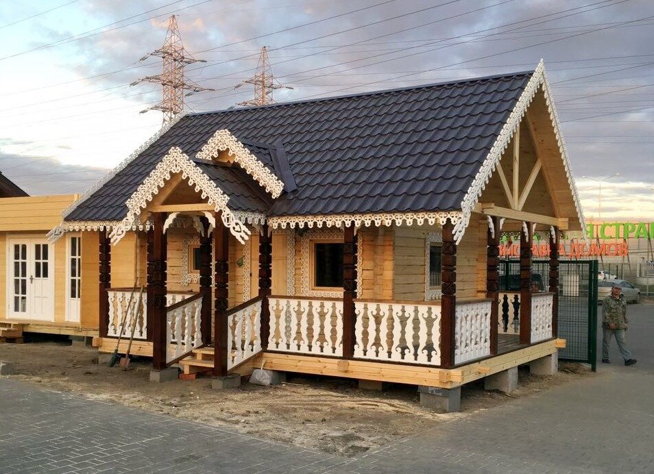 Yazlık ev inşaatı Drevstroim, Kotelniki, foto