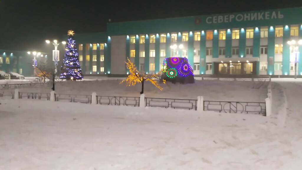 Anıt, heykel В.И. Ленин, Monchegorsk, foto