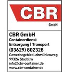 Cbr Containerdienst Baustoffrecycling GmbH (Lohmühlenweg No:20, Stadtilm), nakliye firmaları  Thüringen'den