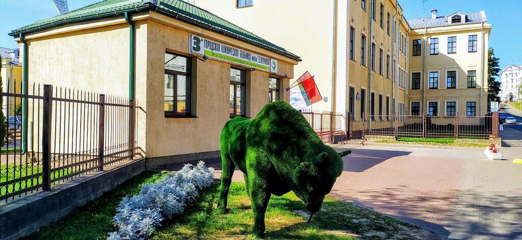 Park, sokak heykeli Зубр, Minsk, foto