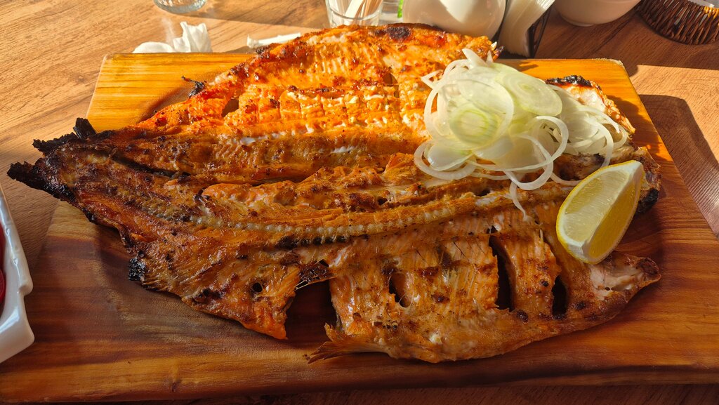 Kafe Trout In Kashka Suu, Çuy ili, foto