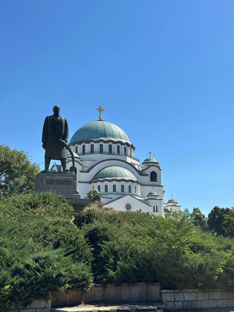Anıt, heykel Памятник Карагеоргию, Belgrad, foto