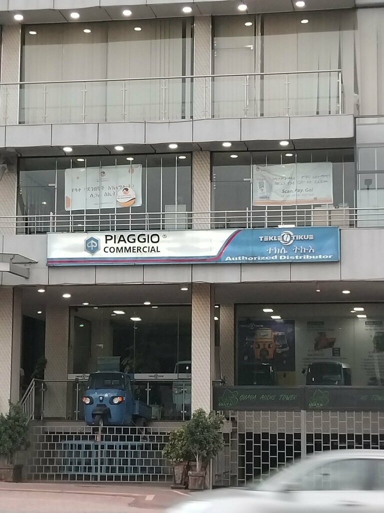 Otomobil servisi Piaggio Comercial, Addis Ababa, foto