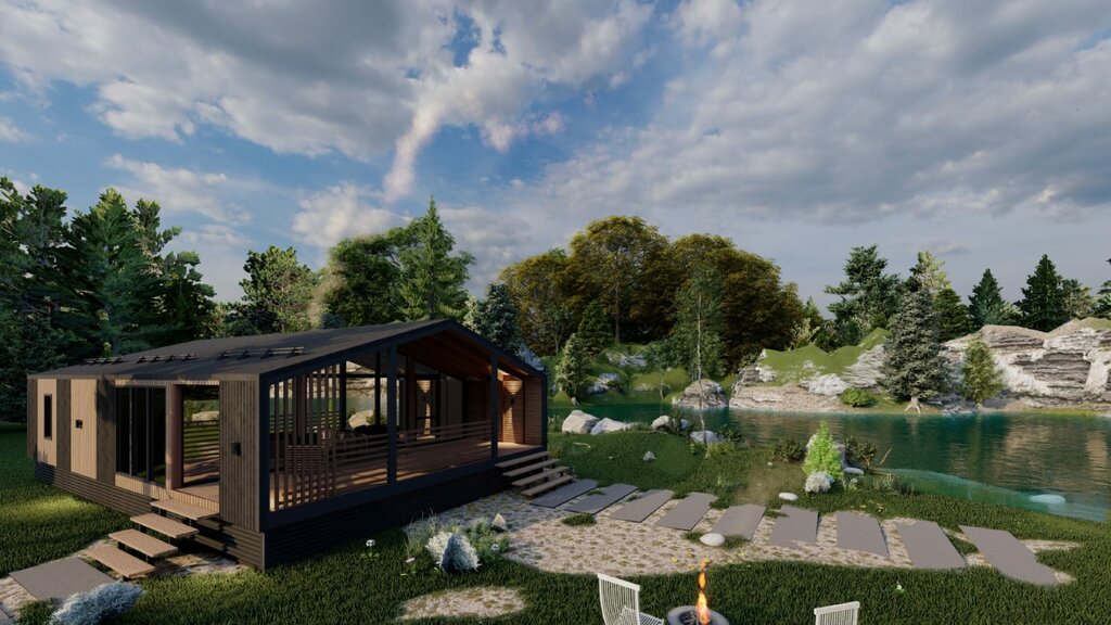 Prefabrik binalar МодулЛес, Novosibirskaya oblastı, foto