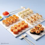 Sushi wok (No:50, posyolok Kalinina), suşi restoranı  Liubertsy'den