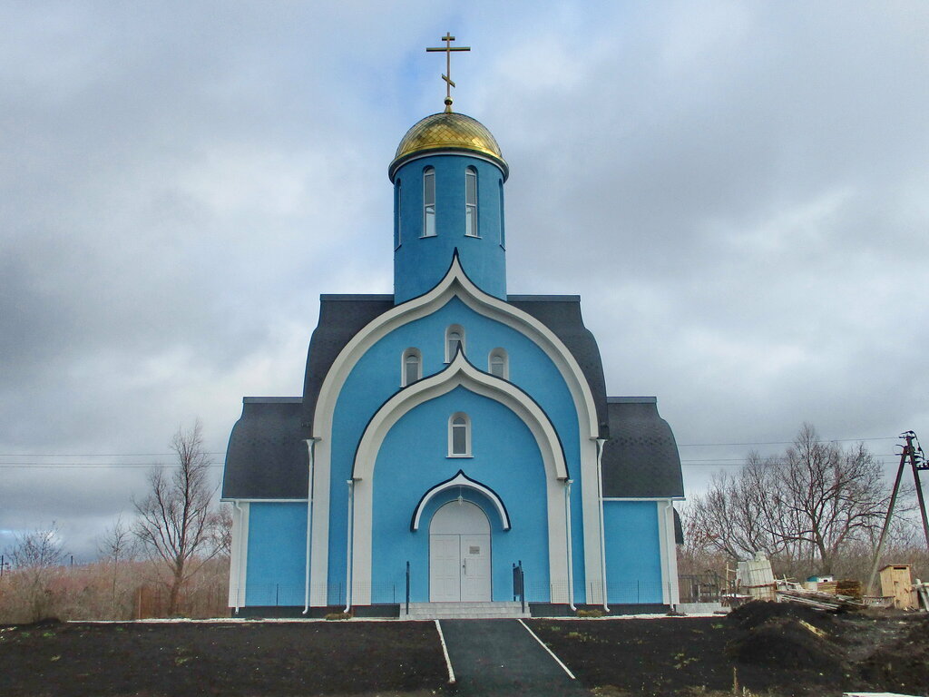 Şapel, haç anıtı Колокольня, Samarskaya oblastı, foto
