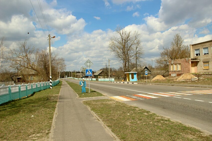 Toplu taşıma durağı Public transport stop, Mogiliovskaya oblastı, foto