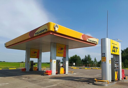 Benzin istasyonu Rosneft, Brianskaya oblastı, foto
