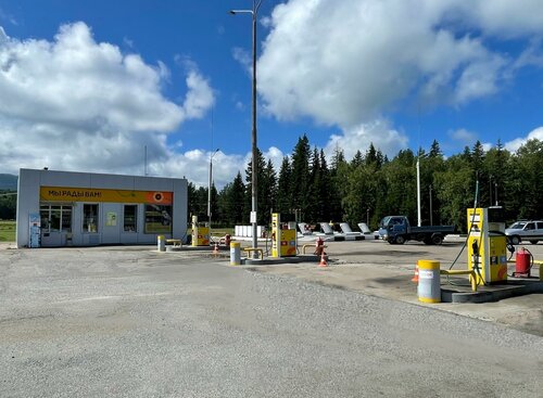 Benzin istasyonu Rosneft, Buriatya, foto