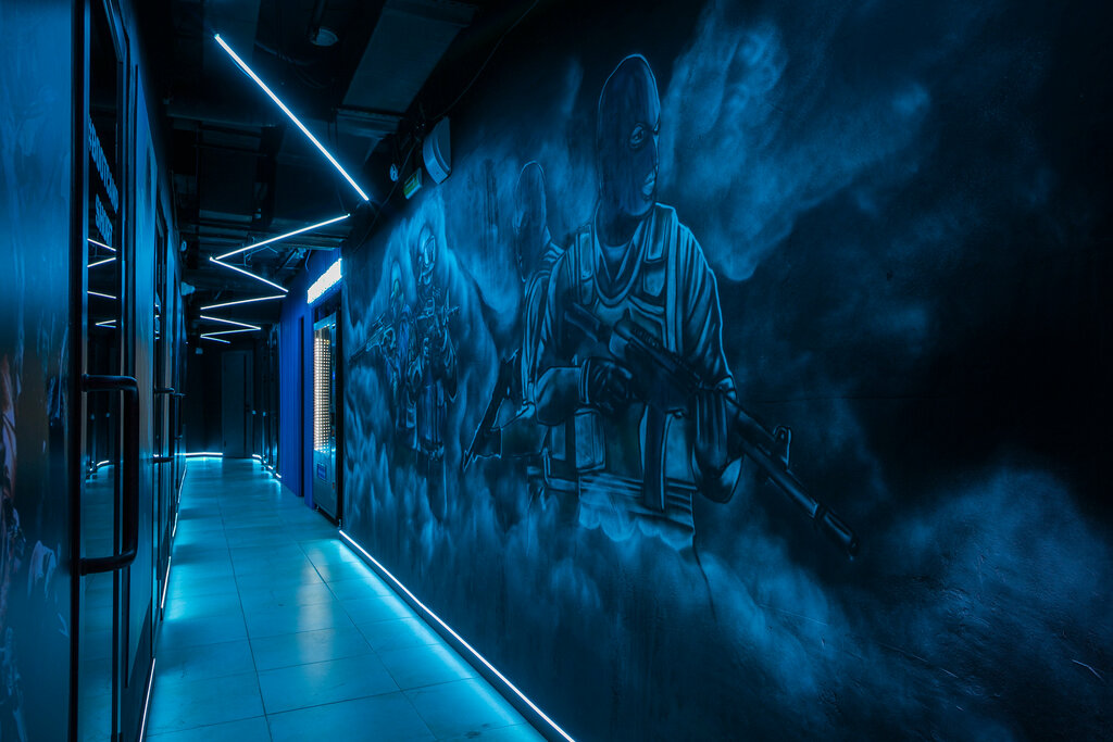 Bilgisayar kulübü Neon Cyber Lounge Zone, Moskova, foto