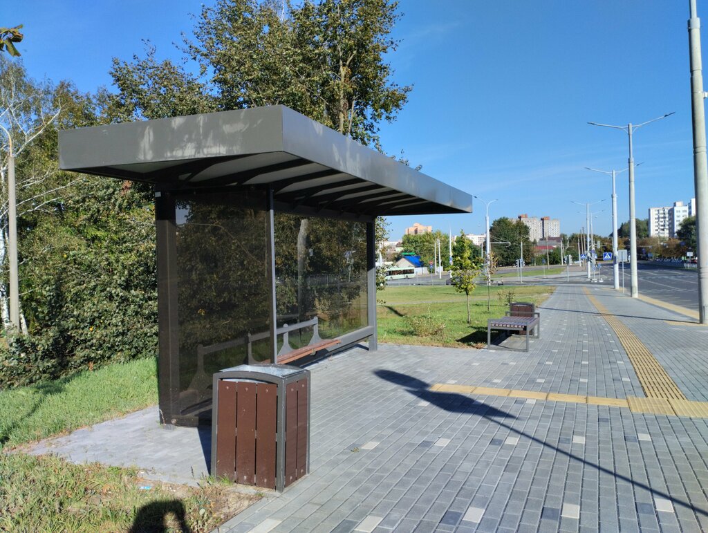 Toplu taşıma durağı DS Masiukowshchyna, Minsk, foto
