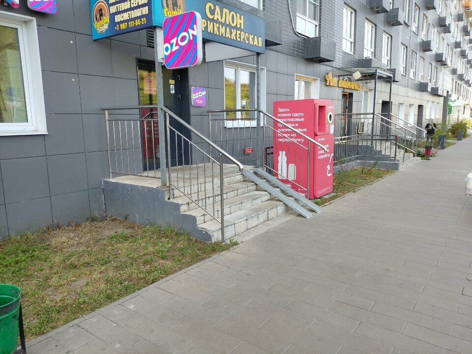 Ayrı çöp toplama noktası Ecoplatform, Liubertsy, foto