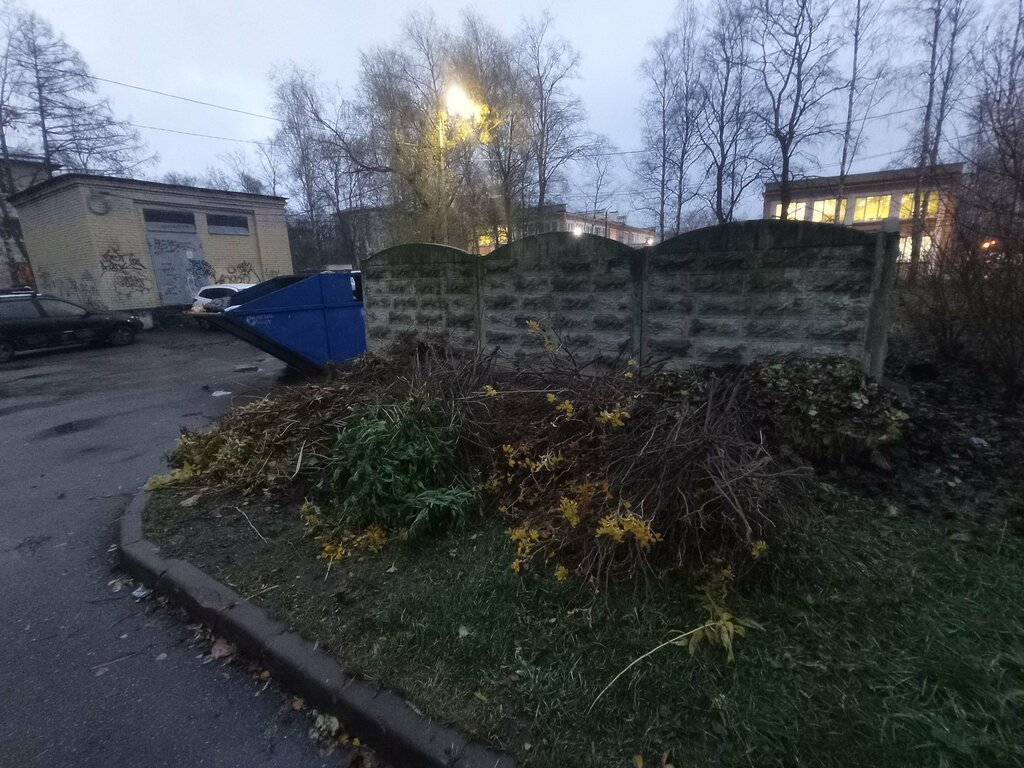 Çöp alanları Trash and garbage disposal area, Peterhof, foto