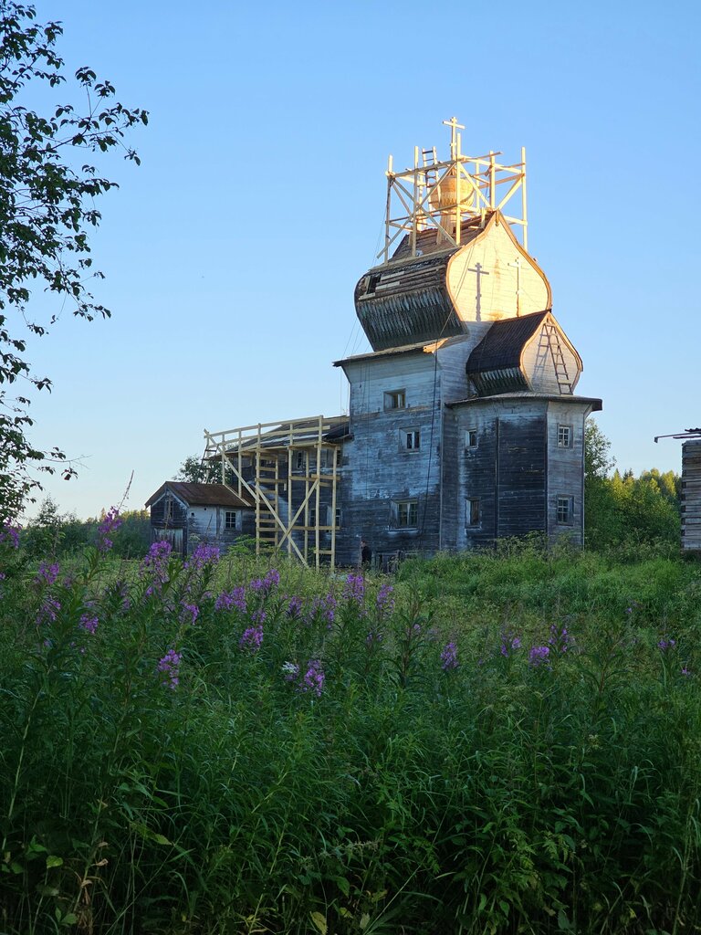 Ortodoks kiliseleri Tserkov Blagoveshcheniya Presvyatoy Bogoroditsy V Pustynke, Arhangelskaya oblastı, foto