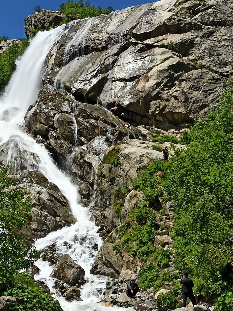 Şelale Alibek Waterfall, Karaçay‑Çerkez Cumhuriyeti, foto