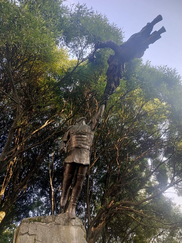 Park, sokak heykeli Руслан и Черномор, Moskova ve Moskovskaya oblastı, foto