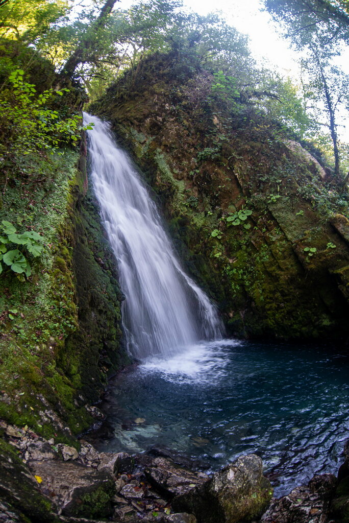 Şelale Аацынский водопад, Gudauta Bölgesi, foto