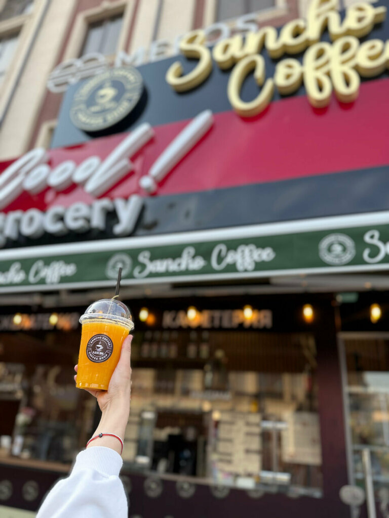 Kahve dükkanları Sancho, Taşkent, foto