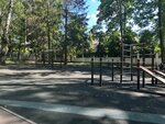 Спортивная площадка (Moscow Region, Dmitrov, park kultury i otdykha Beryozovaya roshcha), spor alanı  Dmitrov'dan