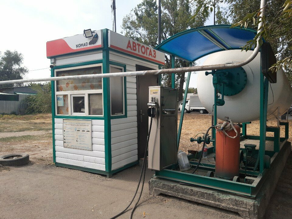 Otogaz dolum istasyonu Nomad Gas, Almatı, foto