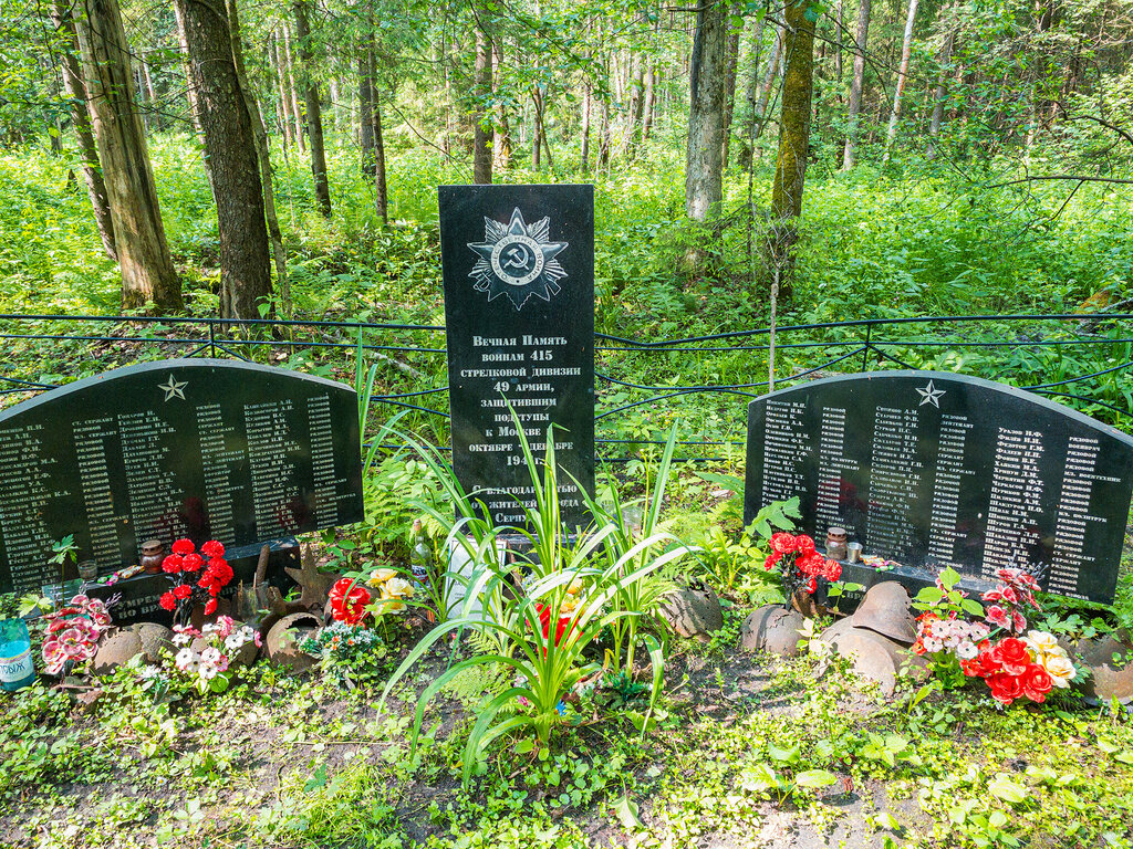 Anıt, heykel Братская могила, Kalujskaya oblastı, foto
