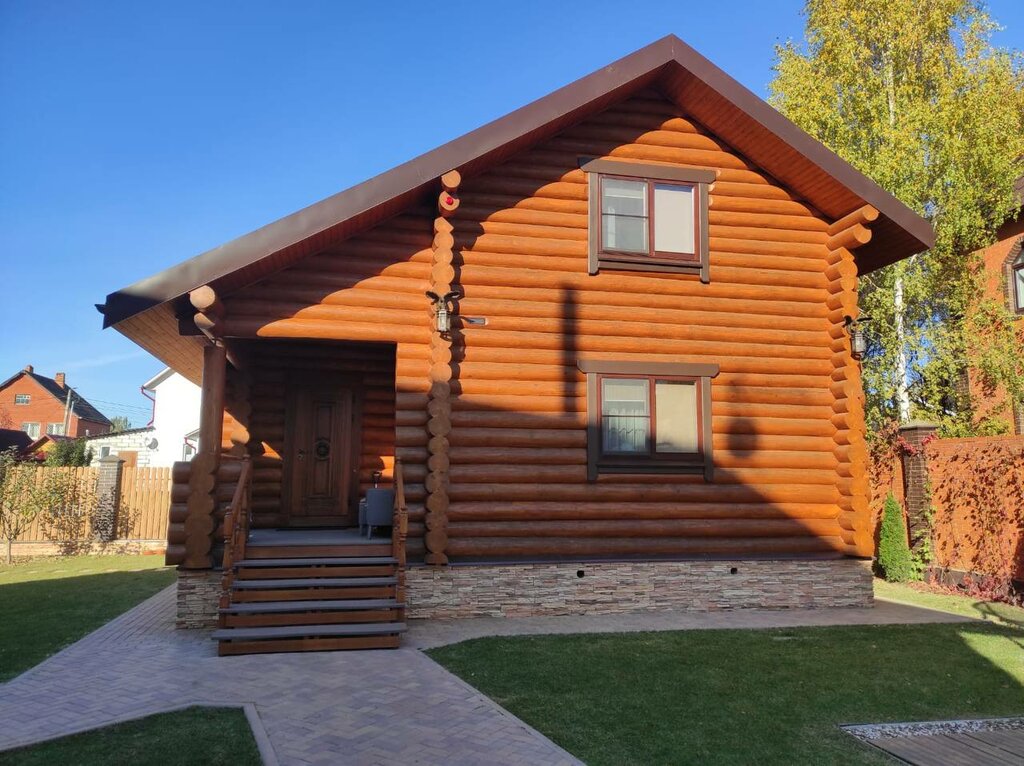Yazlık ev inşaatı Wooden house construction, Kirov, foto