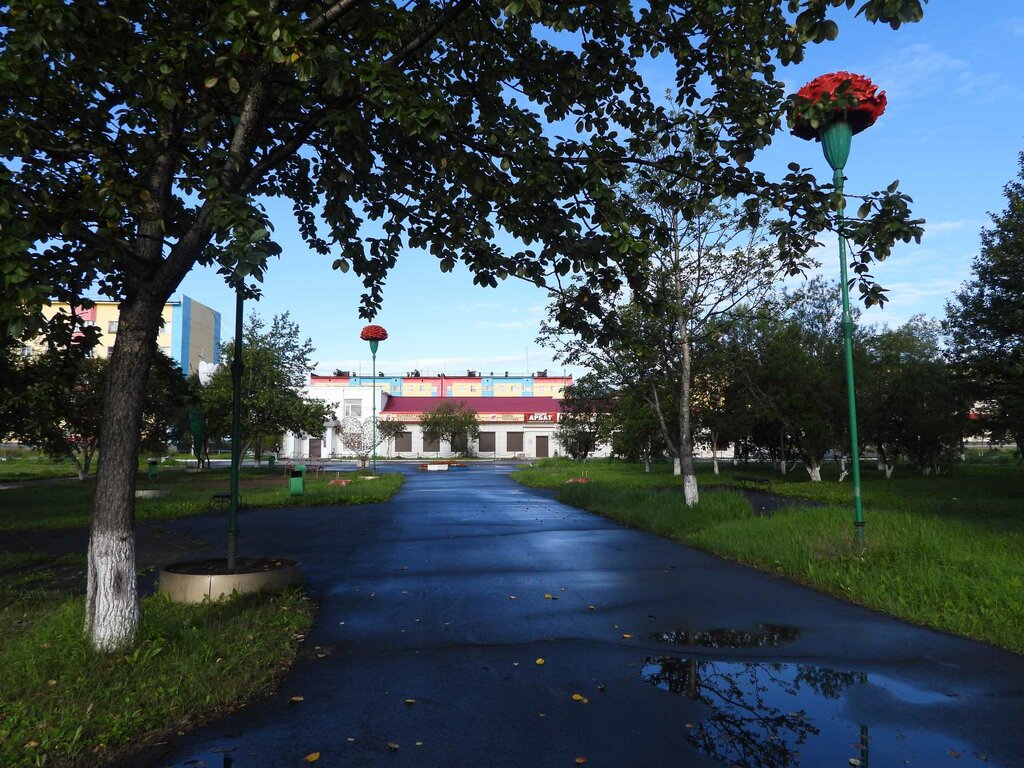 Kültür ve eğlence parkları сквер Победы, Magadan Bölgesi, foto