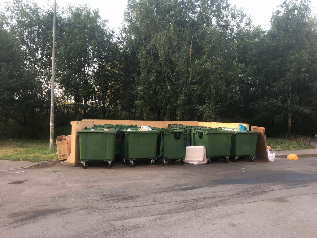 Çöp alanları Trash and garbage disposal area, Saint‑Petersburg, foto