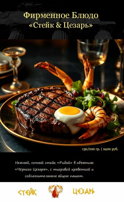 Kafe Стейк и Цезарь, Novokuznetsk, foto