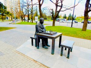 Paul Keres (Ida-Viru County, Narva), anıt, heykel  Narva'dan