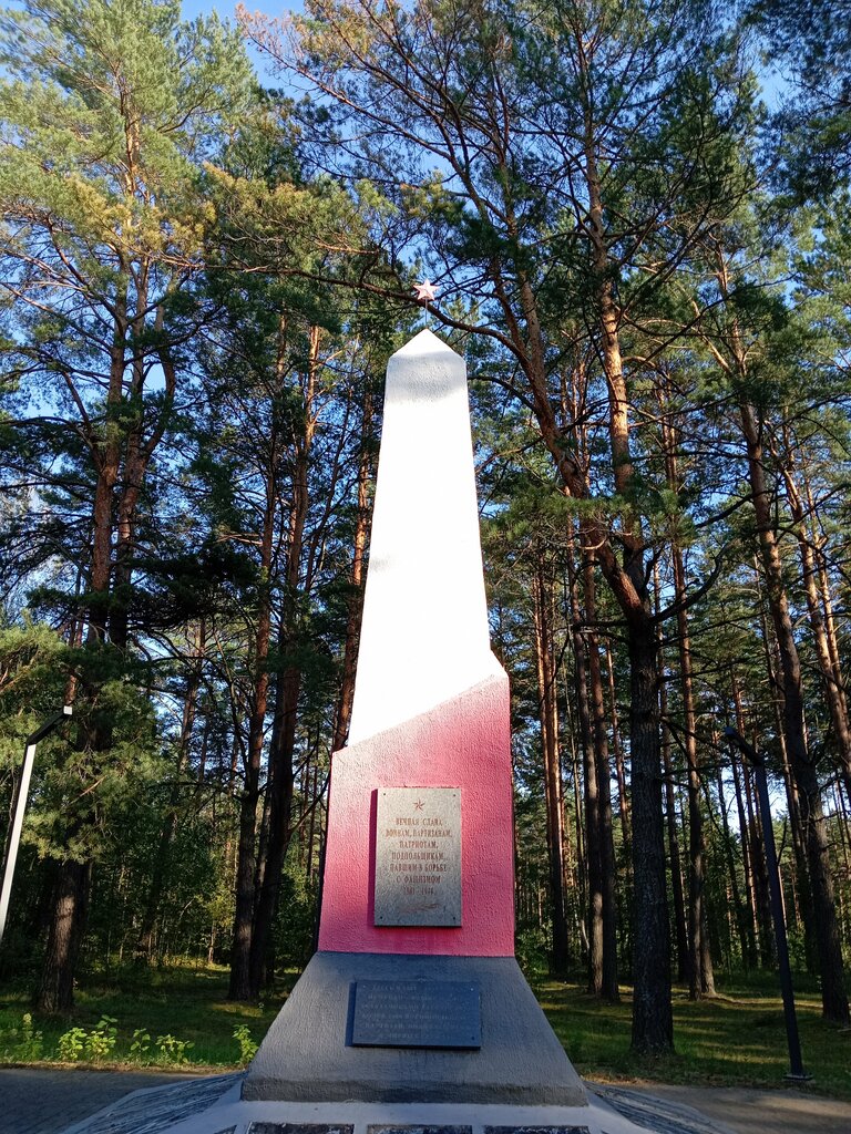 Anıt, heykel Гражданам, расстрелянным фашистами, Mogiliovskaya oblastı, foto