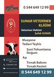 Sunar Veteriner Kliniği (Fatih Mah., Karanfil Sok., No:1, Simav, Kütahya), veteriner klinikleri  Simav'dan