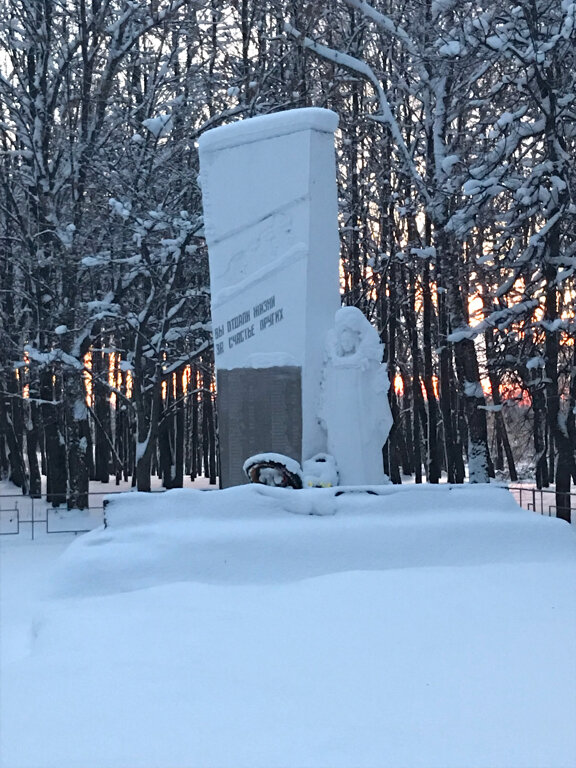 Anıt, heykel Братская могила, Tulskaya oblastı, foto