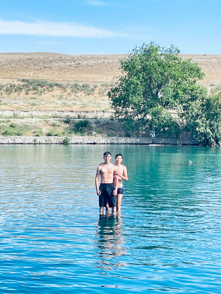 Plaj Karabastau Spring, Jambıl eyaleti, foto