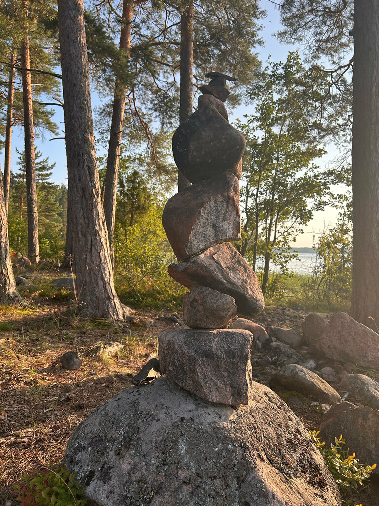 Dağ zirvesi Мыс Острый, Saint‑Petersburg ve Leningradskaya oblastı, foto