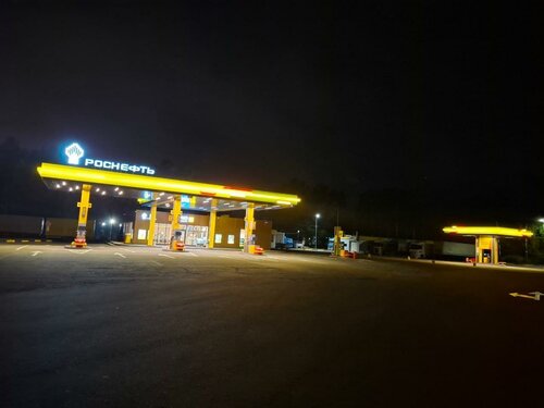 Benzin istasyonu Rosneft, Brianskaya oblastı, foto