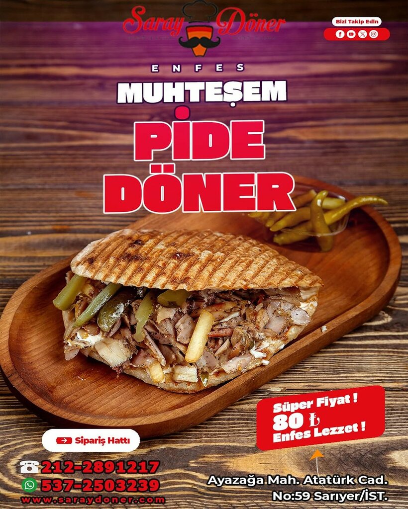 Kafe Saray Döner, Sarıyer, foto