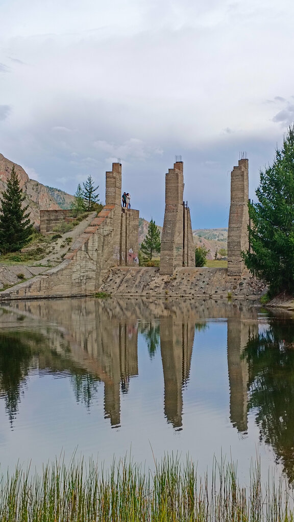 Turistik yerler Руины Ининской ГЭС, Altay Cumhuriyeti, foto