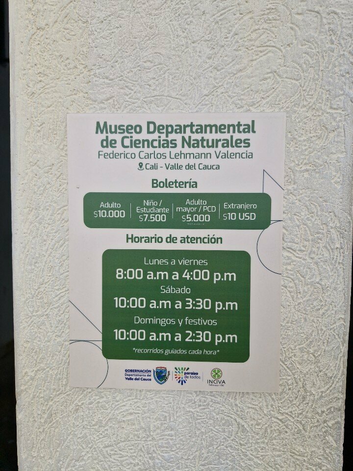 Müzeler ve sanat galerileri Departmental Museum of Natural Sciences Inciva, Cali, foto
