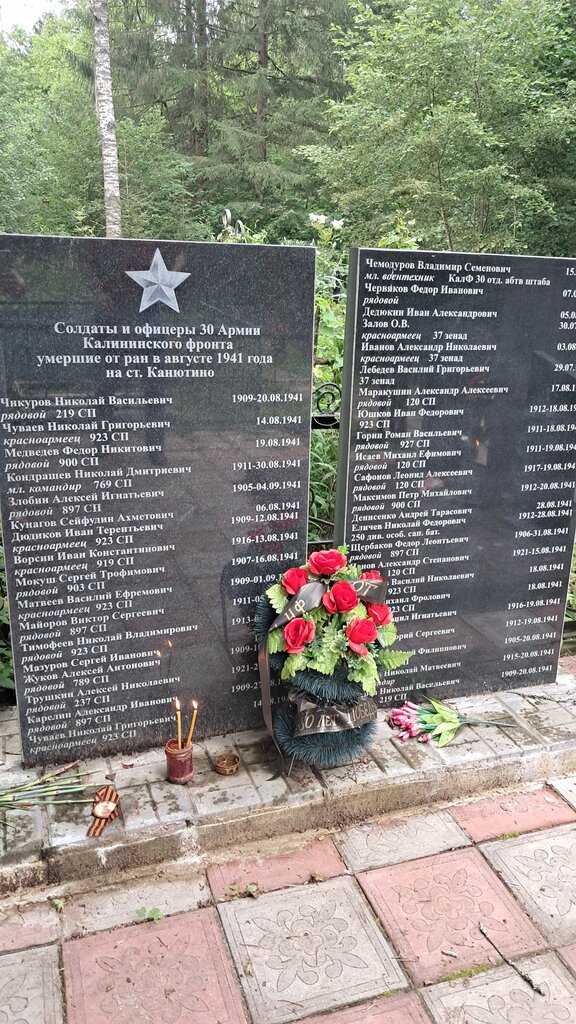 Anıt, heykel Воинское захоронение, Smolenskaya oblastı, foto