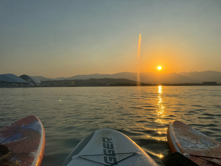 Kürek sörfü Сапстания, Krasnodarski krayı, foto