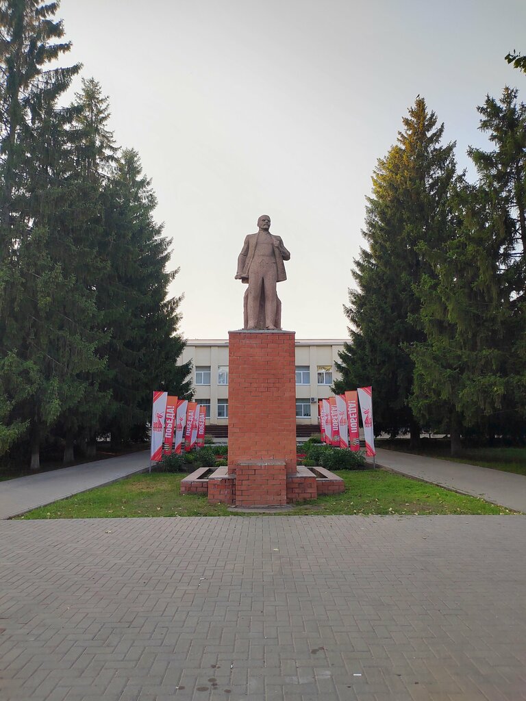 Anıt, heykel В. И. Ленин, Voronejskaya oblastı, foto