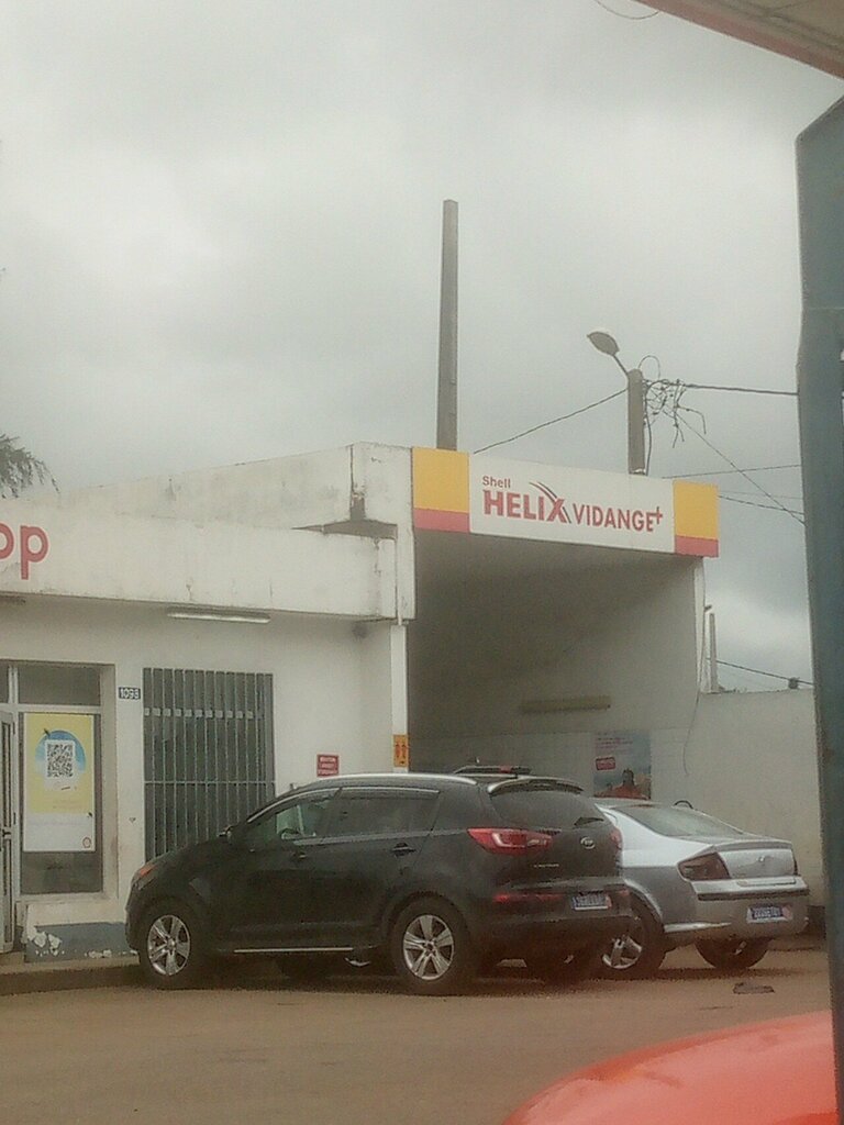 Benzin istasyonu Station Shell, Abican, foto