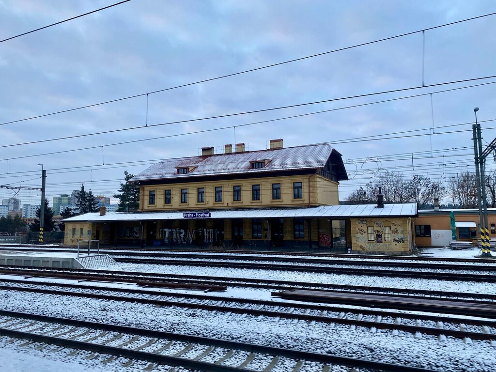 Tren istasyonu Praha-Hostivař, Prag, foto