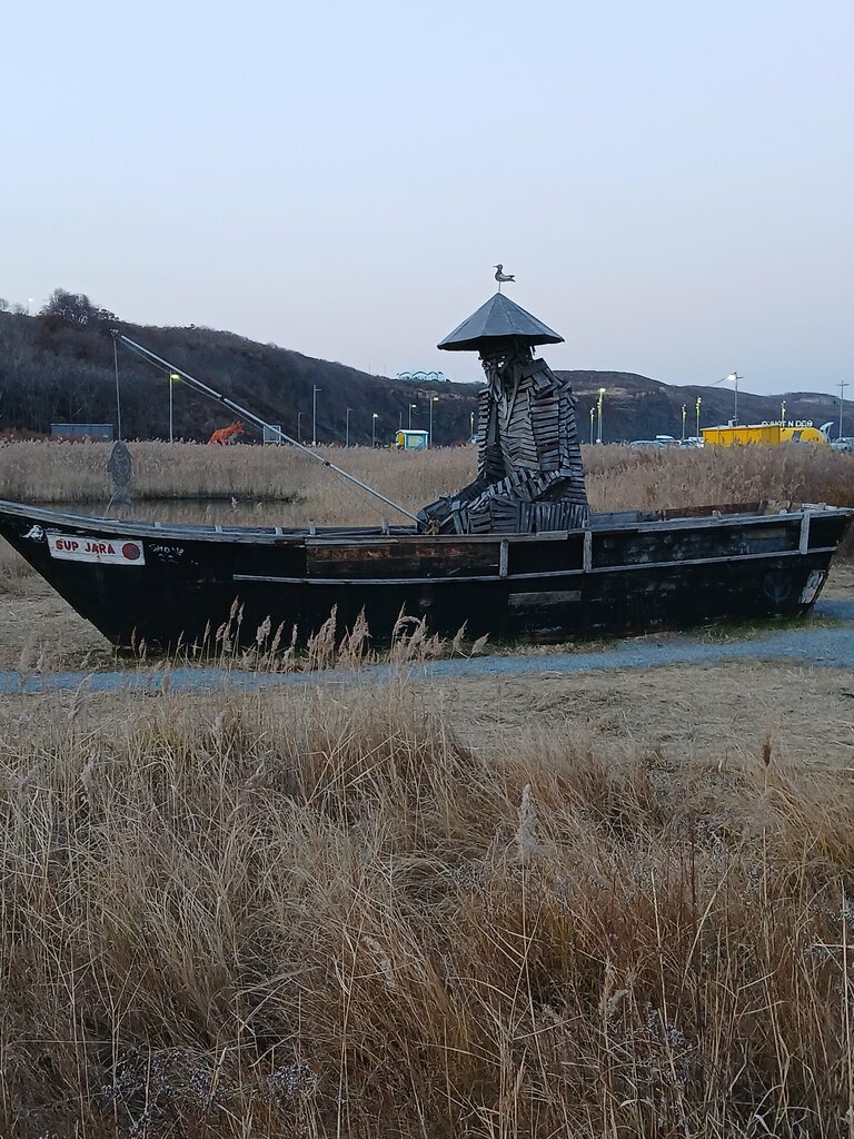 Park, sokak heykeli Шхуна, Primoriye, foto