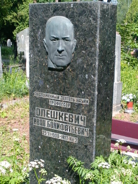 Anıt, heykel Заслуженному врачу БССР и деятелю науки И.Б. Олешкевичу, Minskaya oblastı, foto