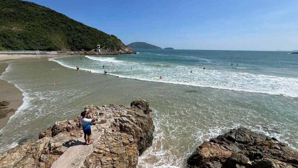 Plaj Big Wave Bay, Hong Kong, foto