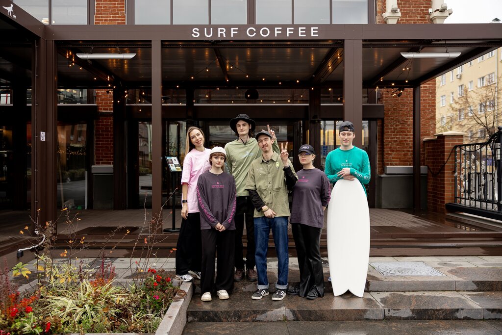 Kahve dükkanları Surf Coffee, Moskova, foto