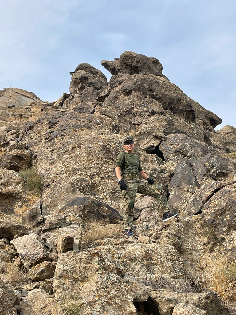 Turistik yerler Sauyskandyk Petroglyphs, Kızılorda eyaleti, foto