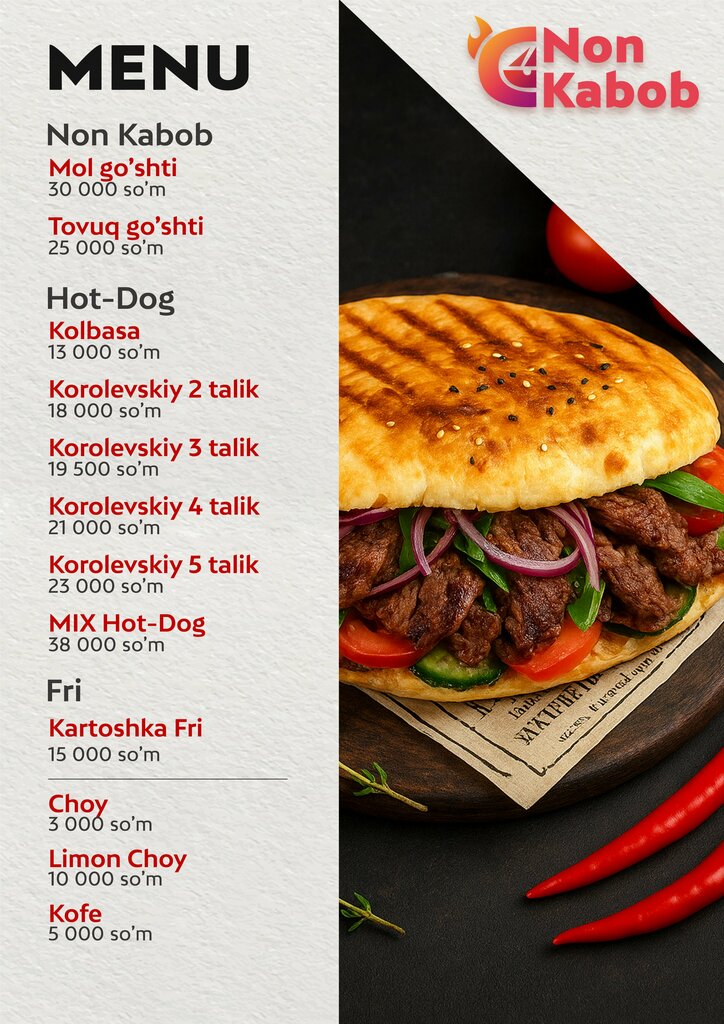 Kafe Non Kabob, Fergana, foto